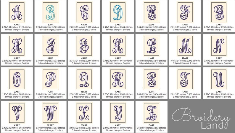 Applique Monogram Embroidery Font Hand Stitch Imitation - Etsy