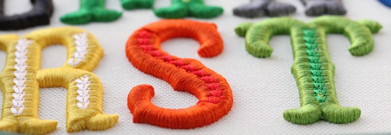 3D Fishtail Puffy Foam Machine Embroidery Font 4 Sizes BX Included - Etsy