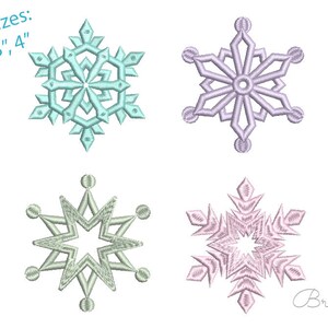 Snowflakes Machine Embroidery Designs Set for Christmas Embroidery ...