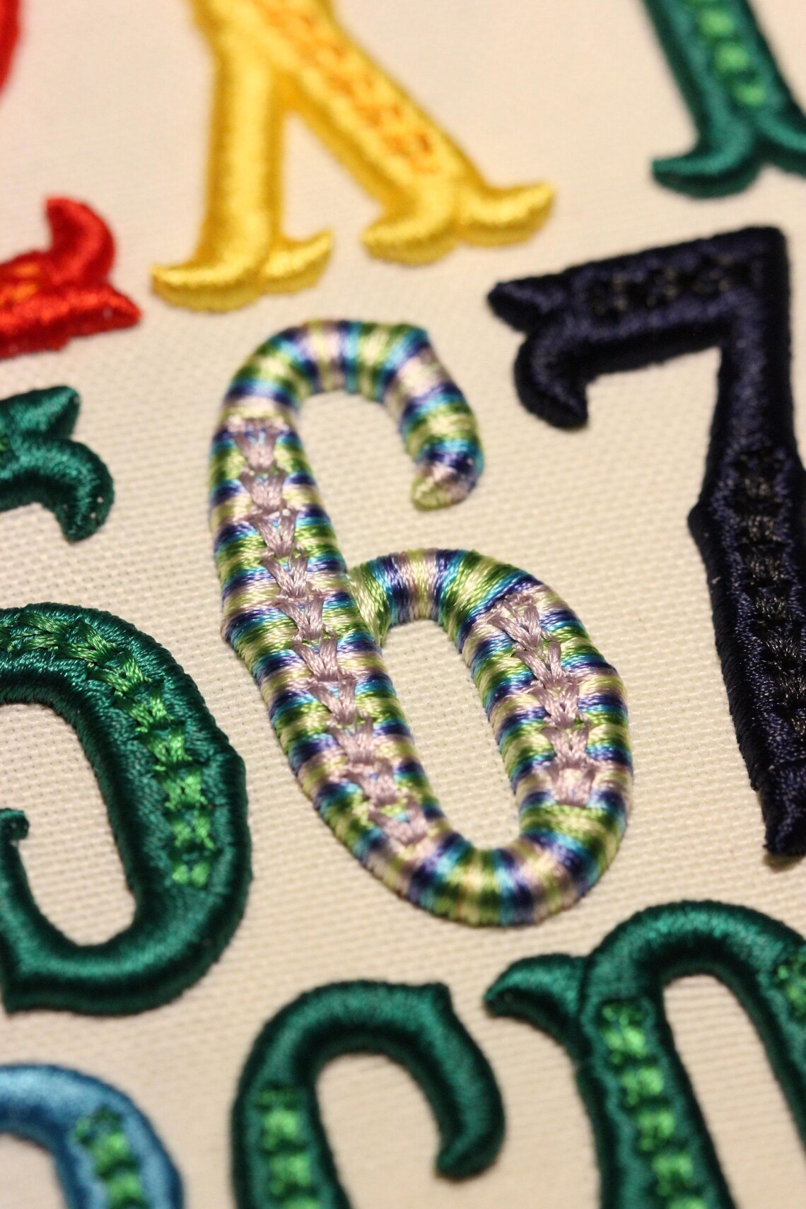 3D Fishtail Puffy Foam Machine Embroidery Font 4 Sizes BX Included - Etsy