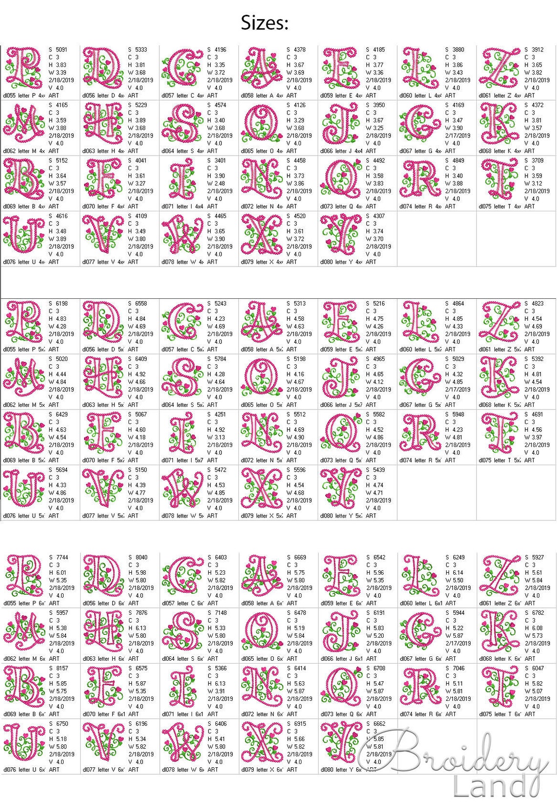 Cute Alphabet Machine Embroidery Font Cute Monogram for Girls - Etsy