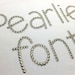 Pearlie Machine Embroidery Font Whimsical Alphabet for Personalization ...