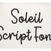 ESA Font Dense Chain Script Font Machine Embroidery Handwritten "soleil ...
