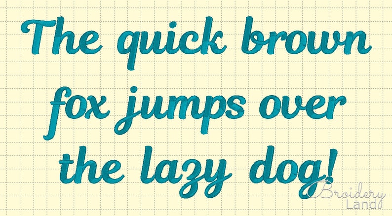 Ella Satin Machine Embroidery Font for Monogram Script - Etsy