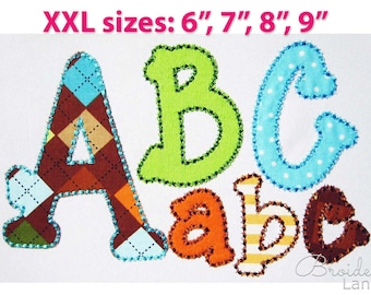 Bean Script Font Machine Embroidery Handwritten Alphabet 6 - Etsy