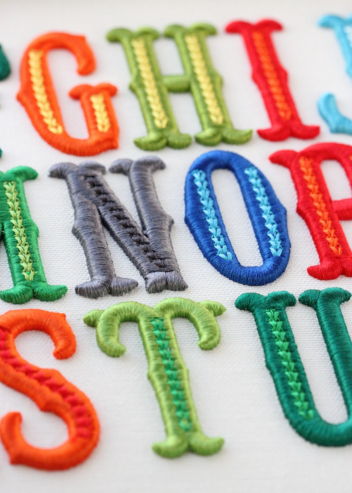 3D Fishtail Puffy Foam Machine Embroidery Font 4 Sizes BX Included - Etsy