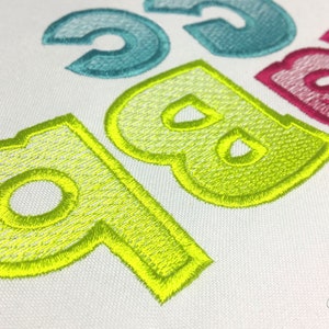 Gradient Machine Embroidery Font One Colour Ombre Alphabet 4 Sizes: 1.5 ...