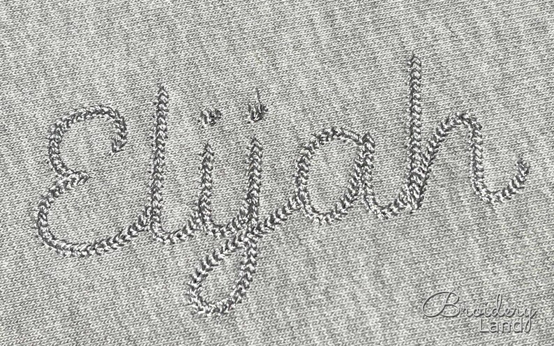 Chain Script Font Machine Embroidery Handwritten Alphabet 5 - Etsy