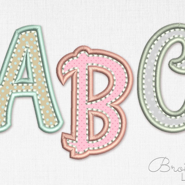 Machine Applique Fonts - Etsy