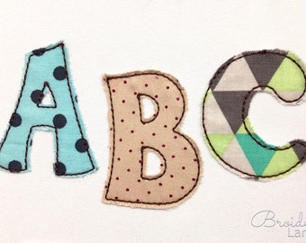 Applique Embroidery Font Cute Alphabet for Personalization Baby and Kid ...