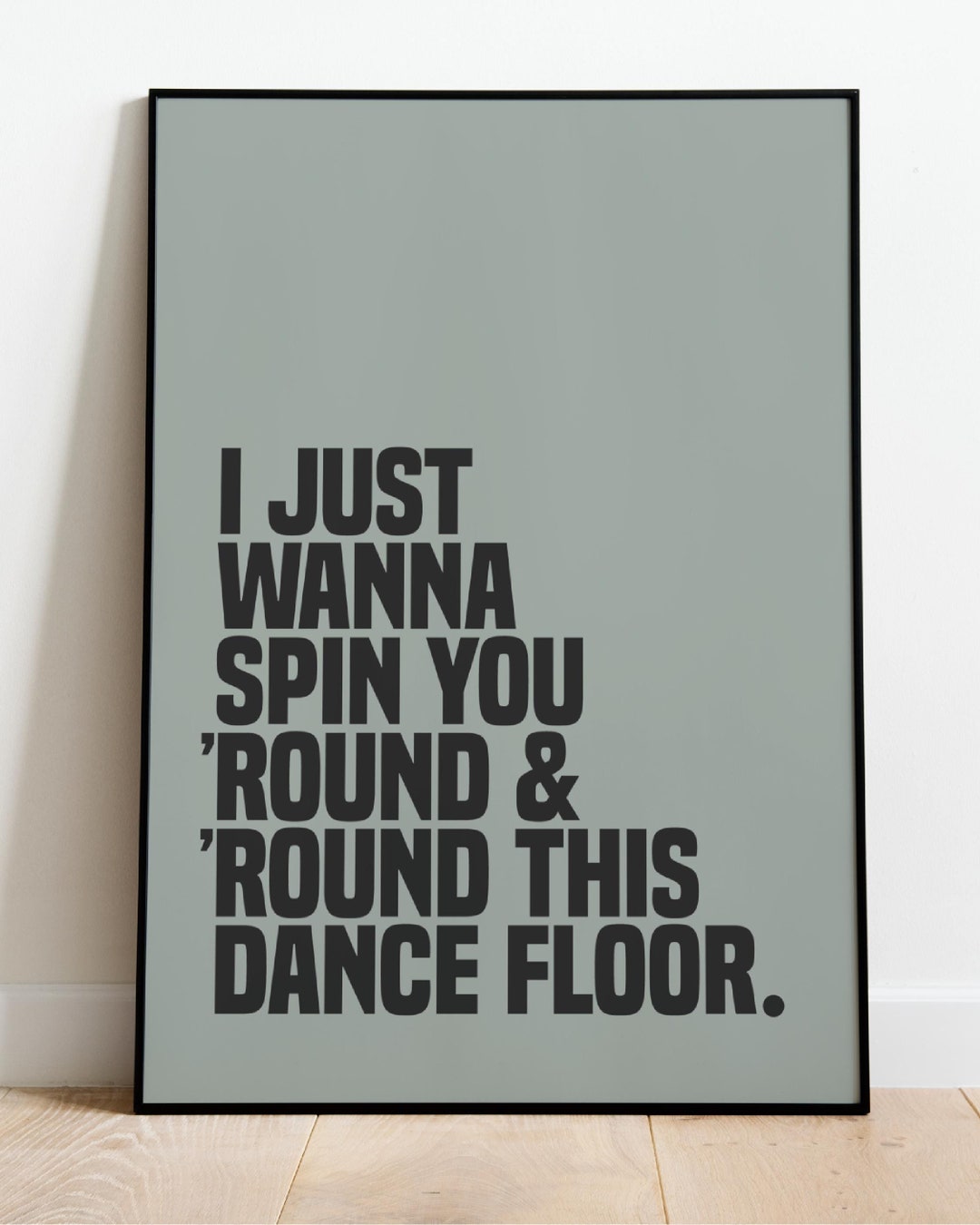 Spin You Around Morgan Wallen Inspired Contemporary Wall Art Prints ...