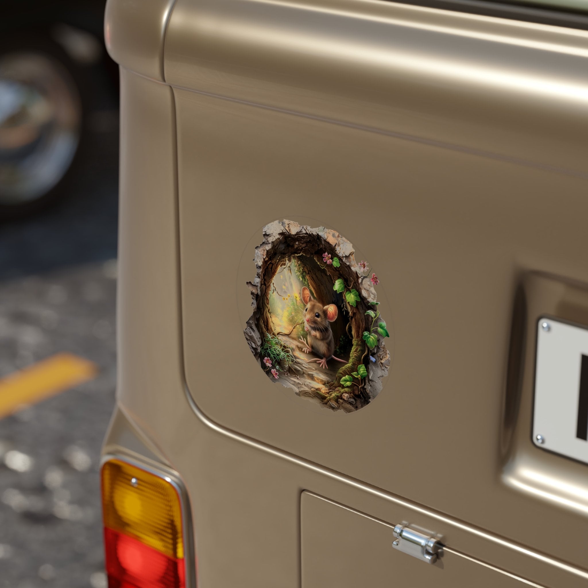 Mouse Vinyl Sticker Mouse Hole Decal Sticker for Wall, Room Decor ...