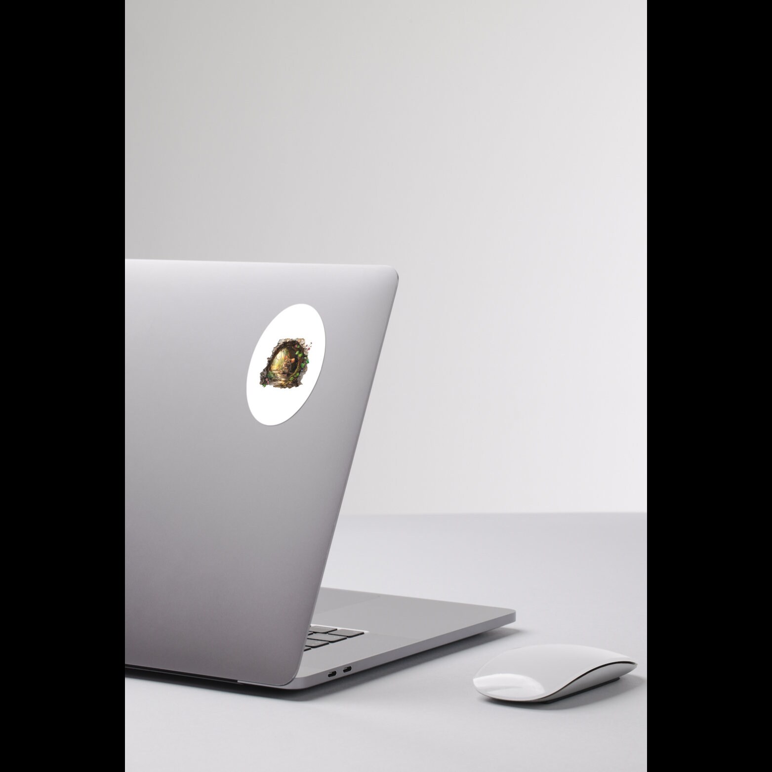 Mouse Vinyl Sticker, Mouse Hole Decal Sticker for Wall, Digital File ...