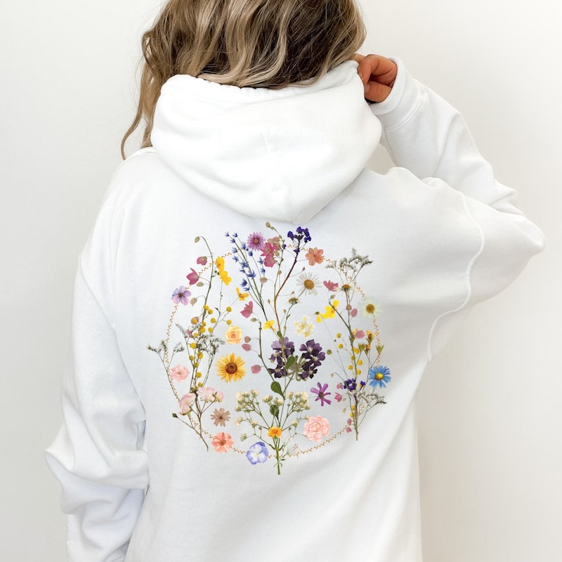 Flower Hoodie - Etsy