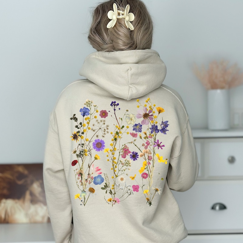 Flower Hoodie - Etsy