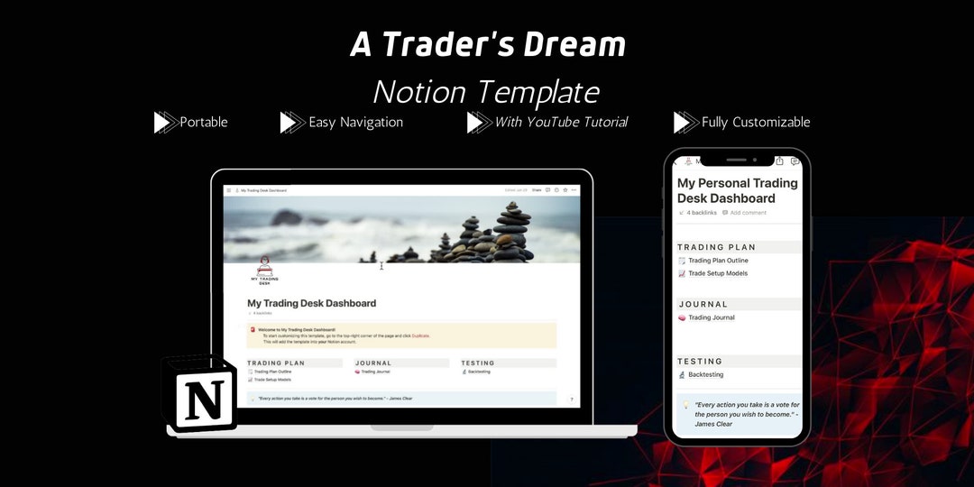 My Trading Desk Notion Template - A Complete Trading Journal - Etsy