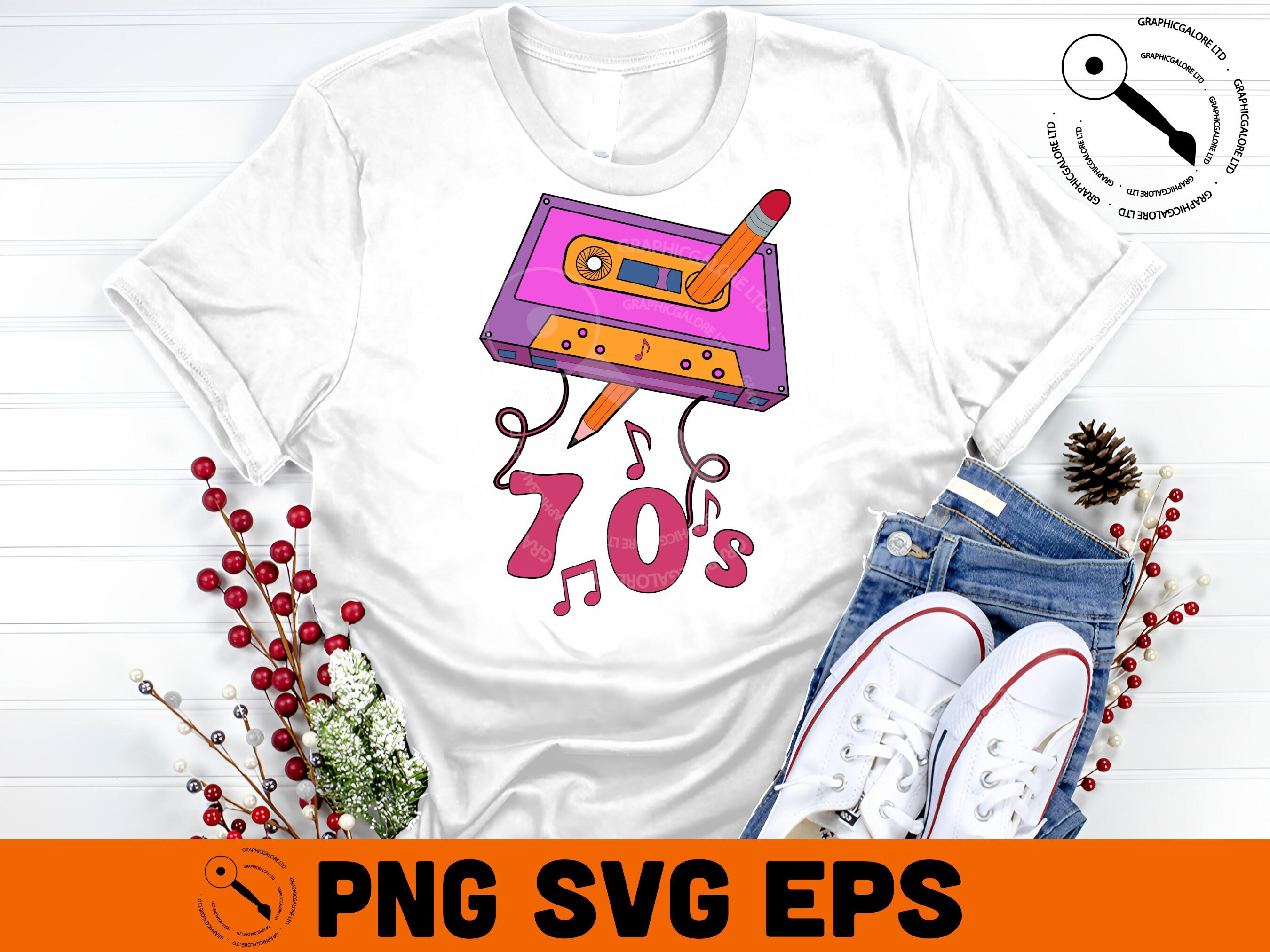Cassette Tape Svg 70s Svg for Shirt 70s Png Shirt 70s Cassette Svg 70s ...