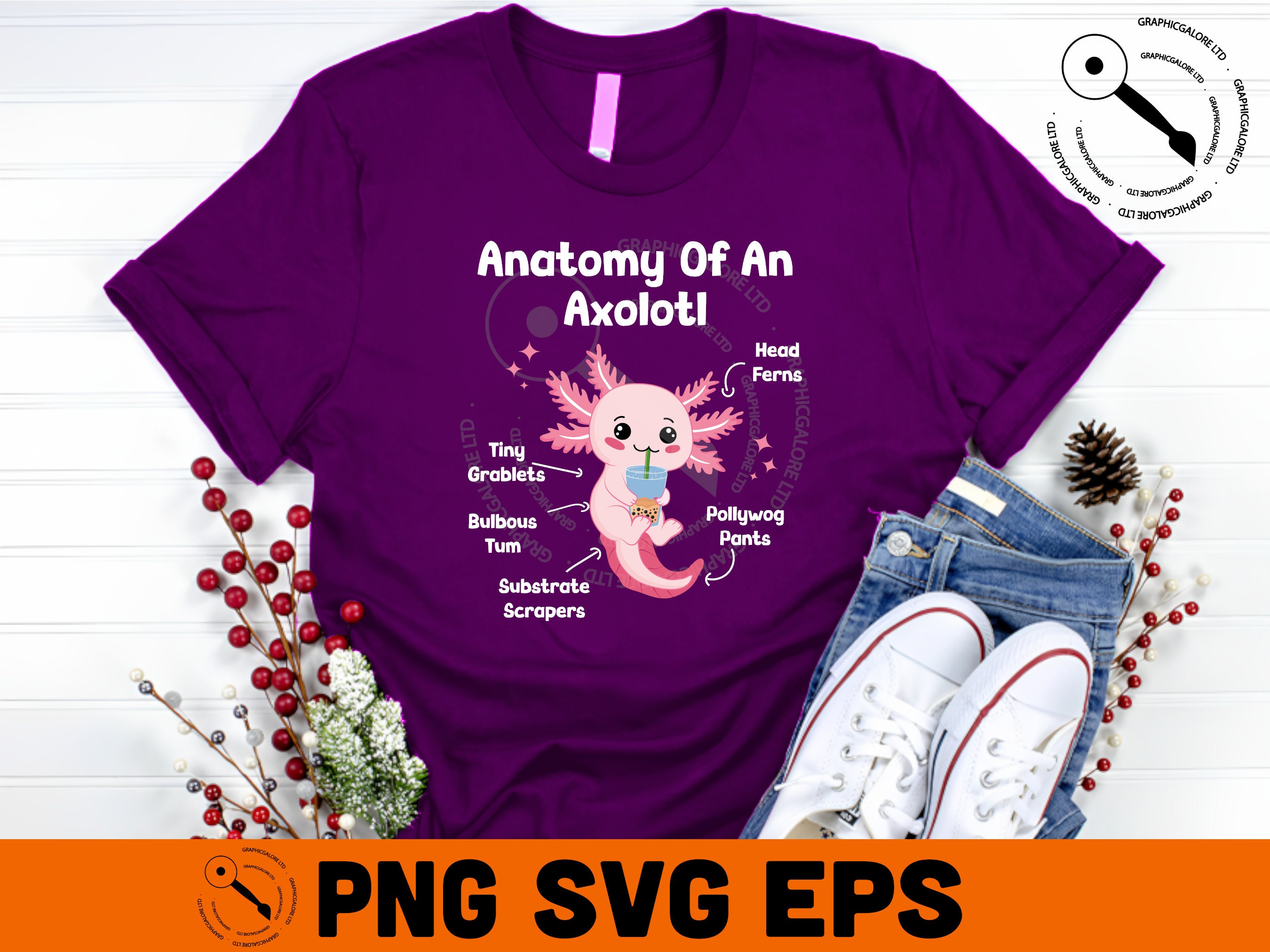 Anatomy of an Axolotl Svg Cute Axoltol Svg Axolotl Costume for Kids ...