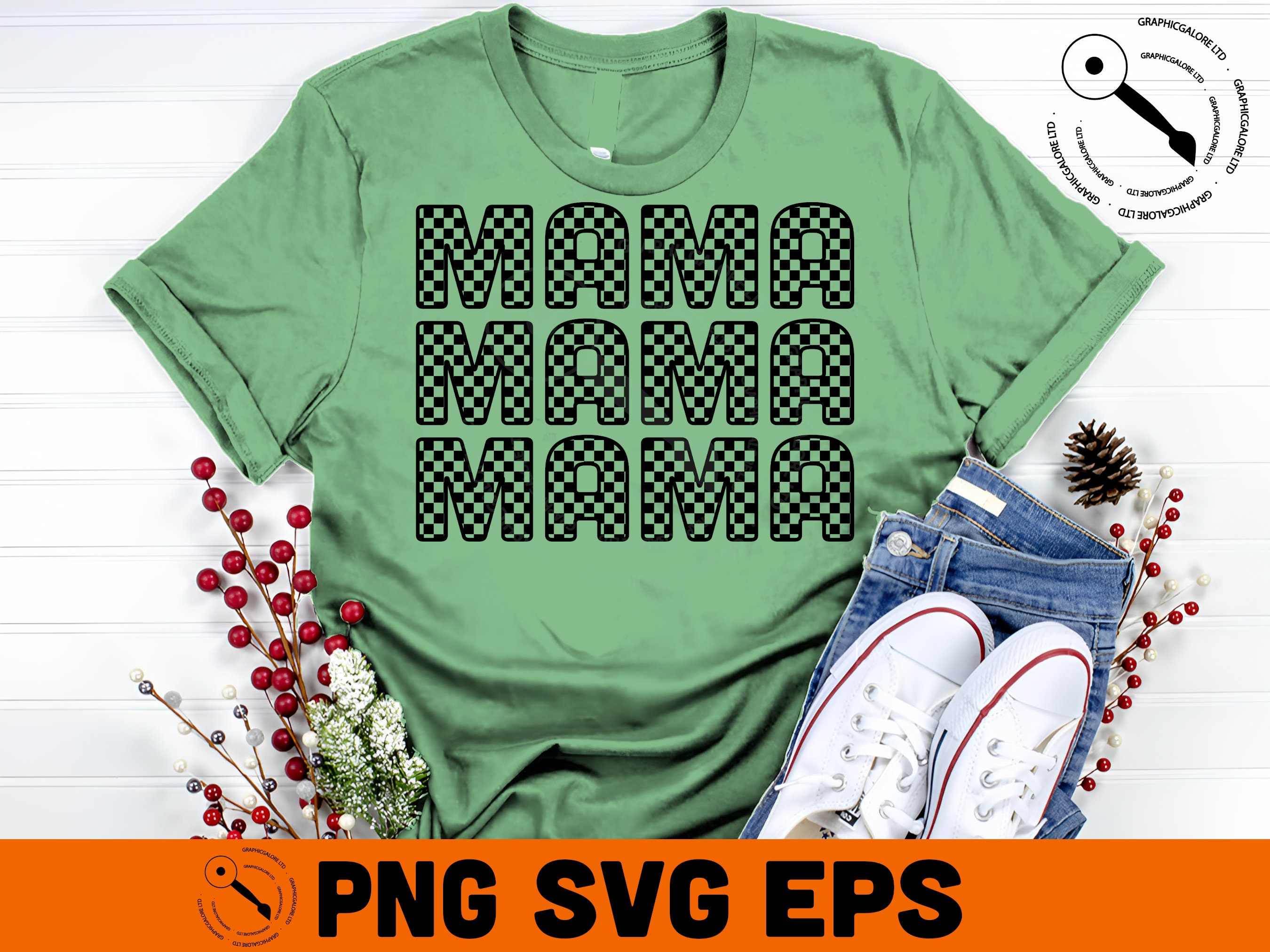 Mama Checkered Svg Checkered Popular Aesthetic Trendy Mom - Etsy