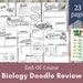 Biology Doodle Notes Review End of Course 23 Pages of Questions and ...