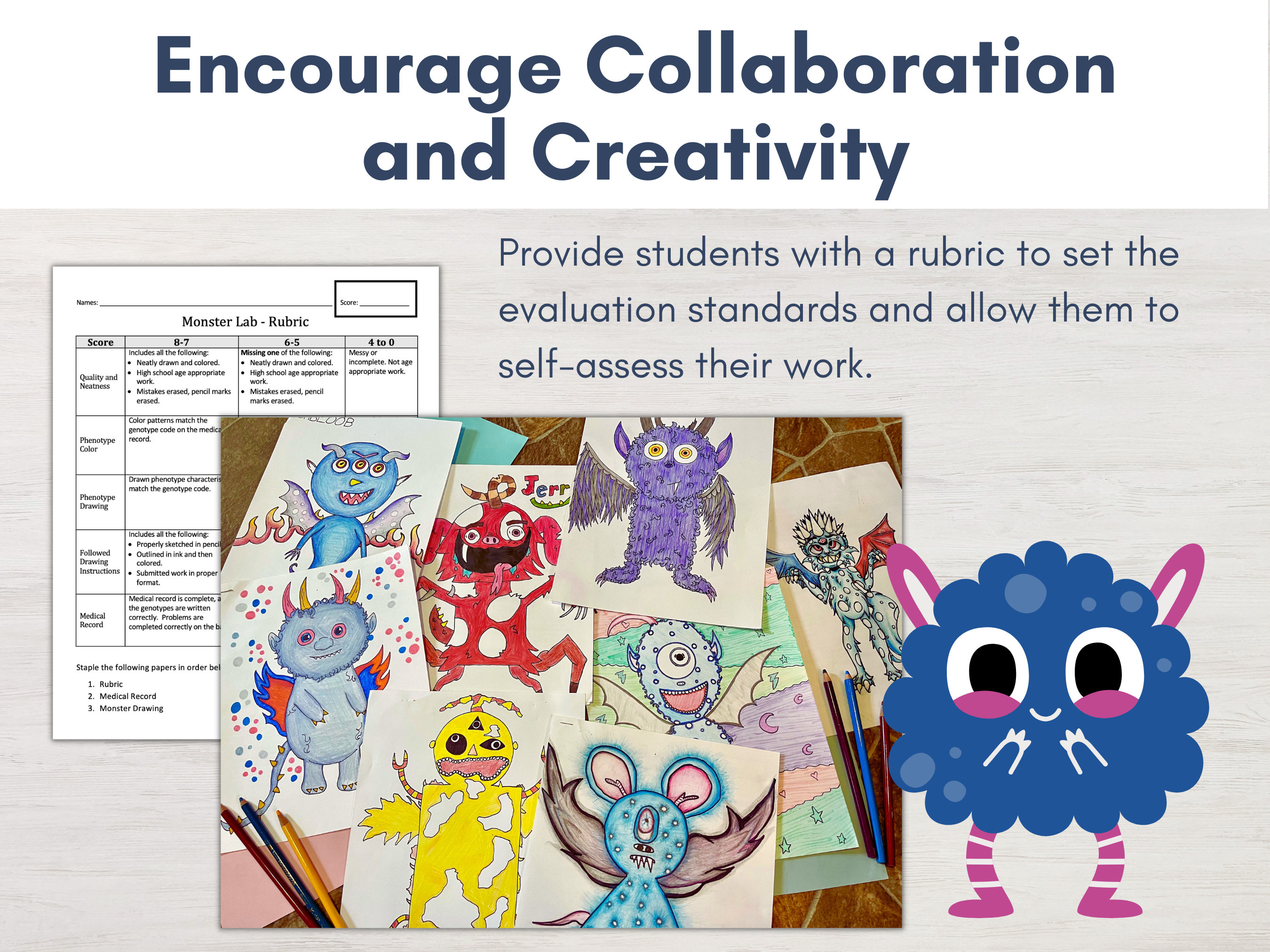 Genetics Activity on Inheritance | Make a Monster Baby Heredity ...