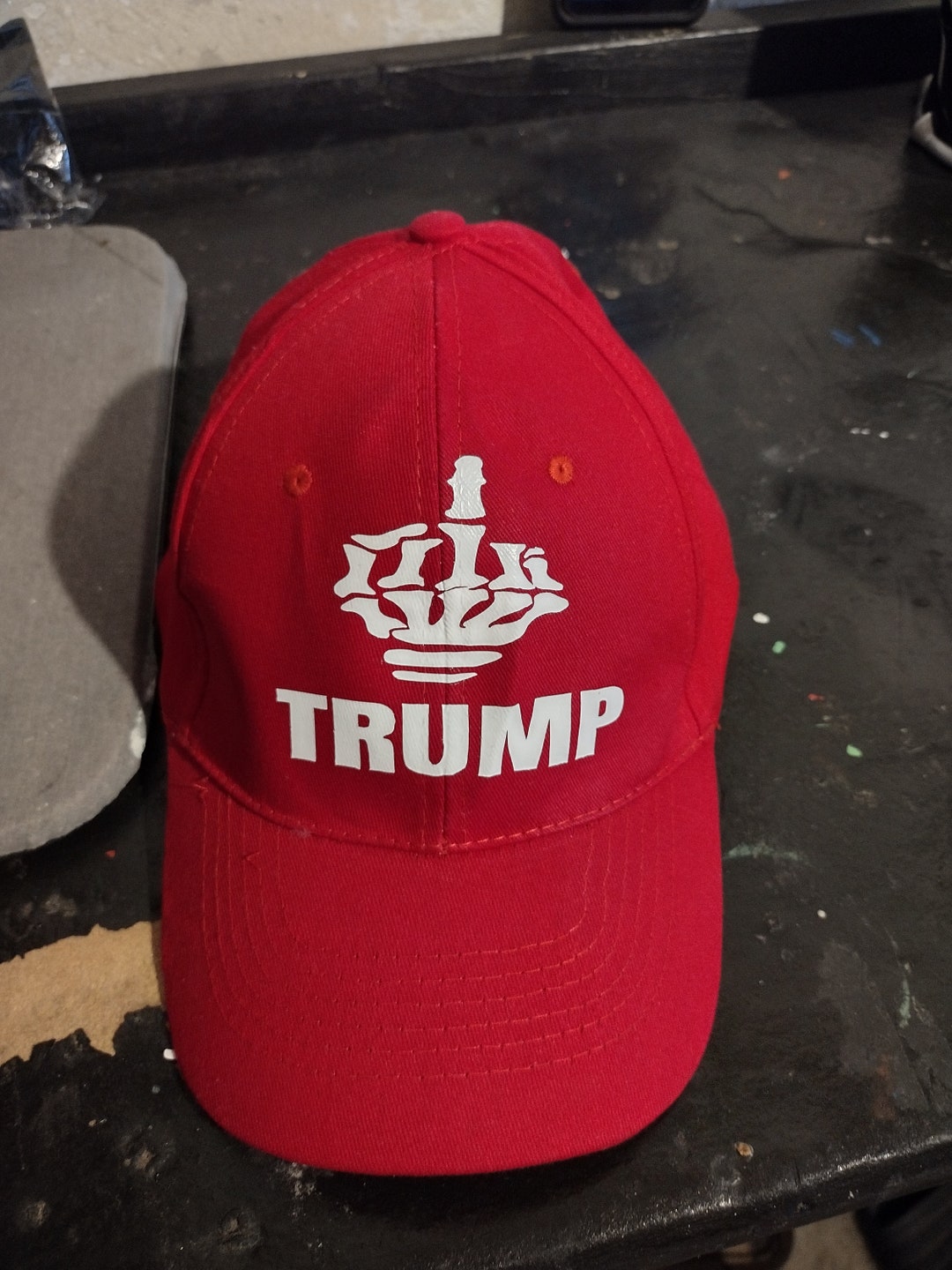 Red Middle Finger Trump Hat - Etsy