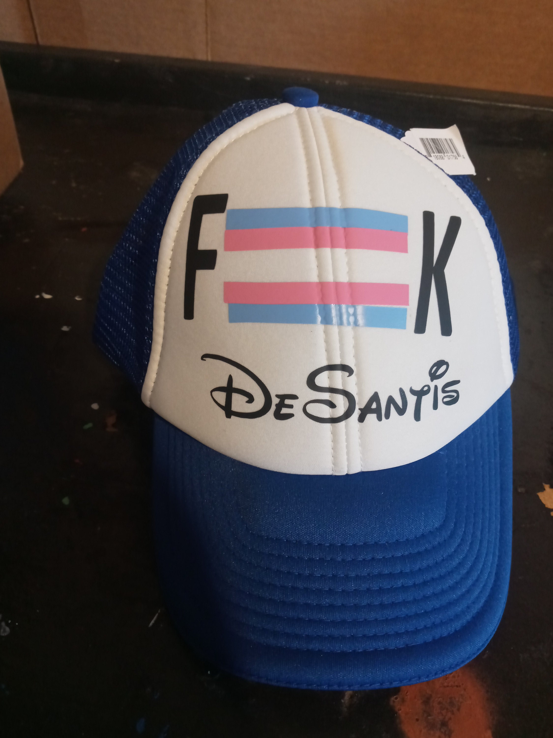 F Desantis Trans Flag Pride Trucker Hat - Etsy