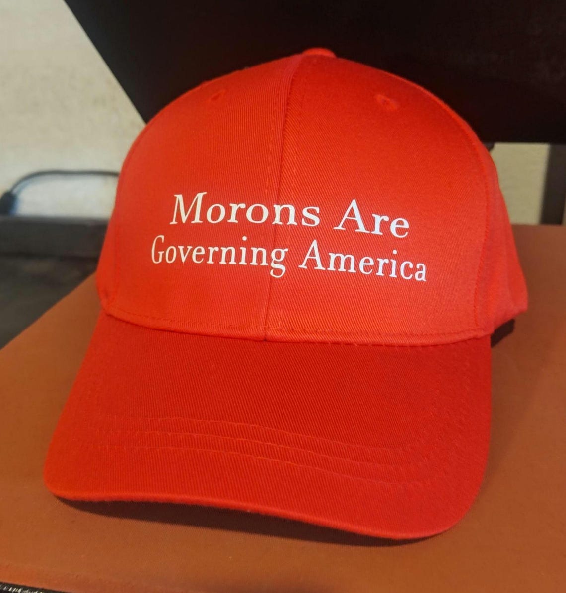Morons Are Governing America Hat (red) - Etsy