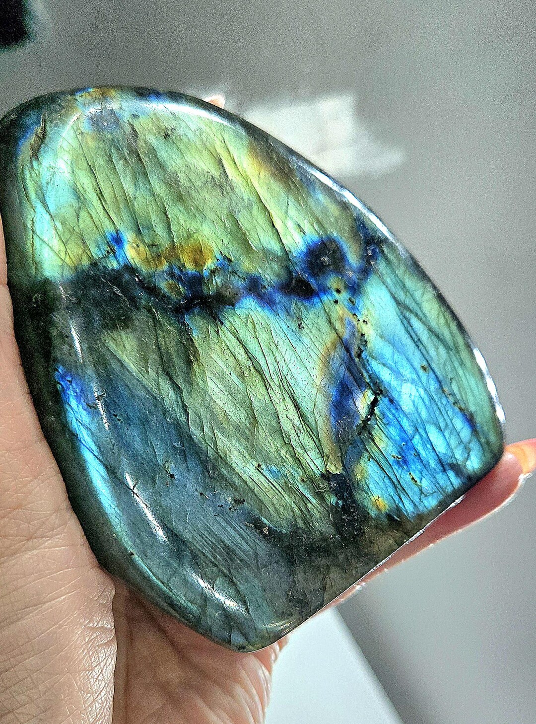 Blue Flash Labradorite Freeform - Etsy