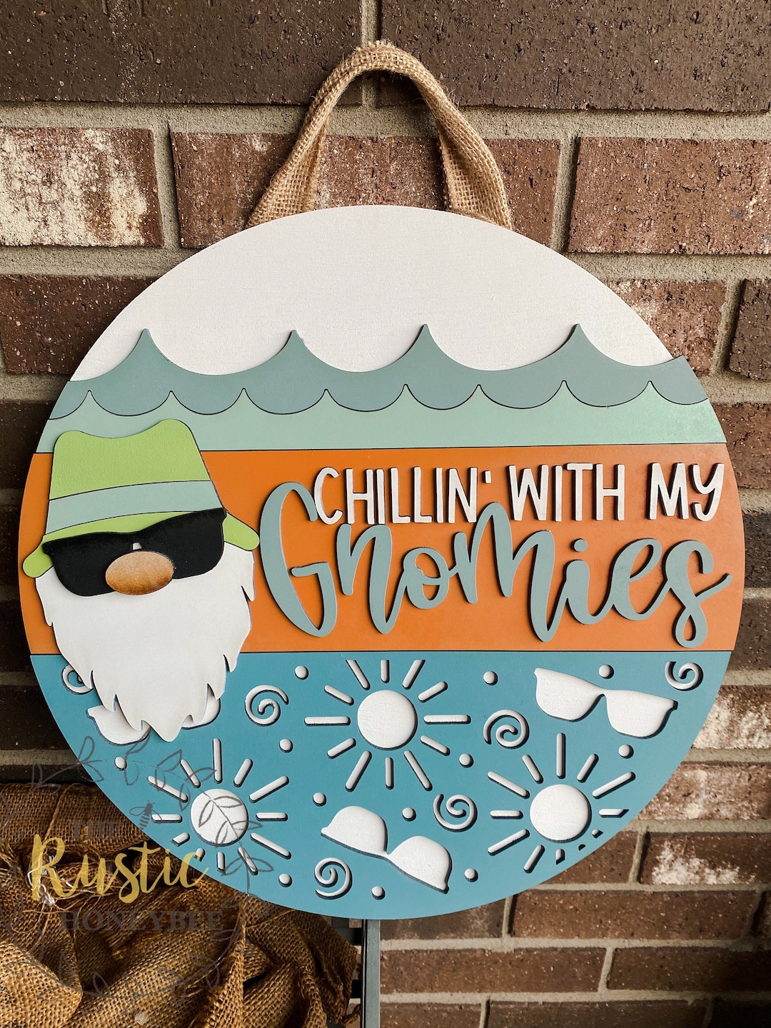 Front Door Decor Summer Summer Door Hanger Gnome Gnomes Sign Front Door ...