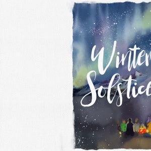 Printable Winter Solstice Card, Instant Download, Happy Solstice ...