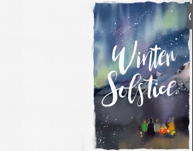 Printable Winter Solstice Card, Instant Download, Happy Solstice ...