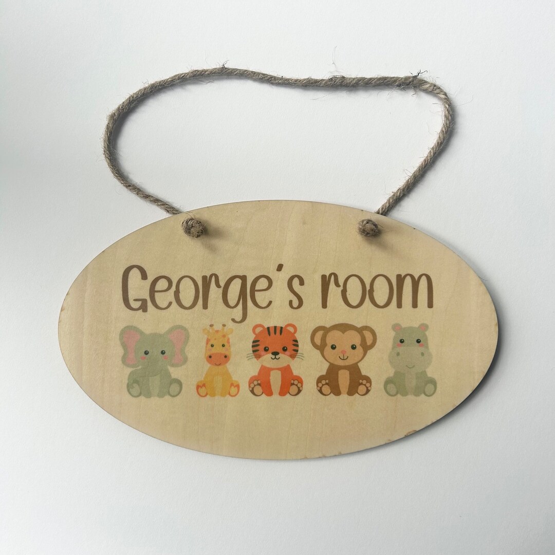 Personalised Wooden Door Sign / Wooden Door Plaque / Children's Door ...