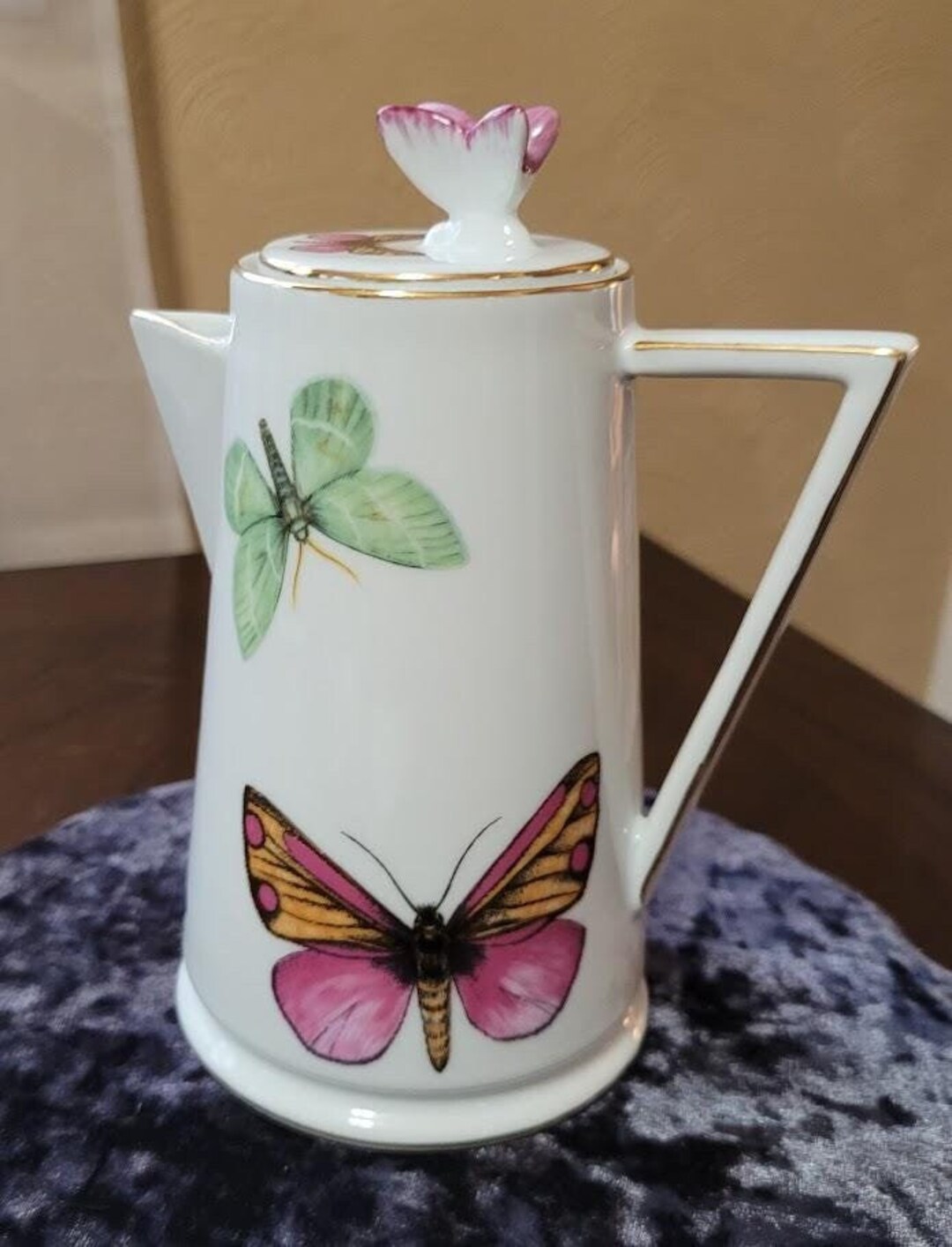 Vintage Teapot by Grace Teaware With Butterfly Handle Lid VSBTP-2 - Etsy