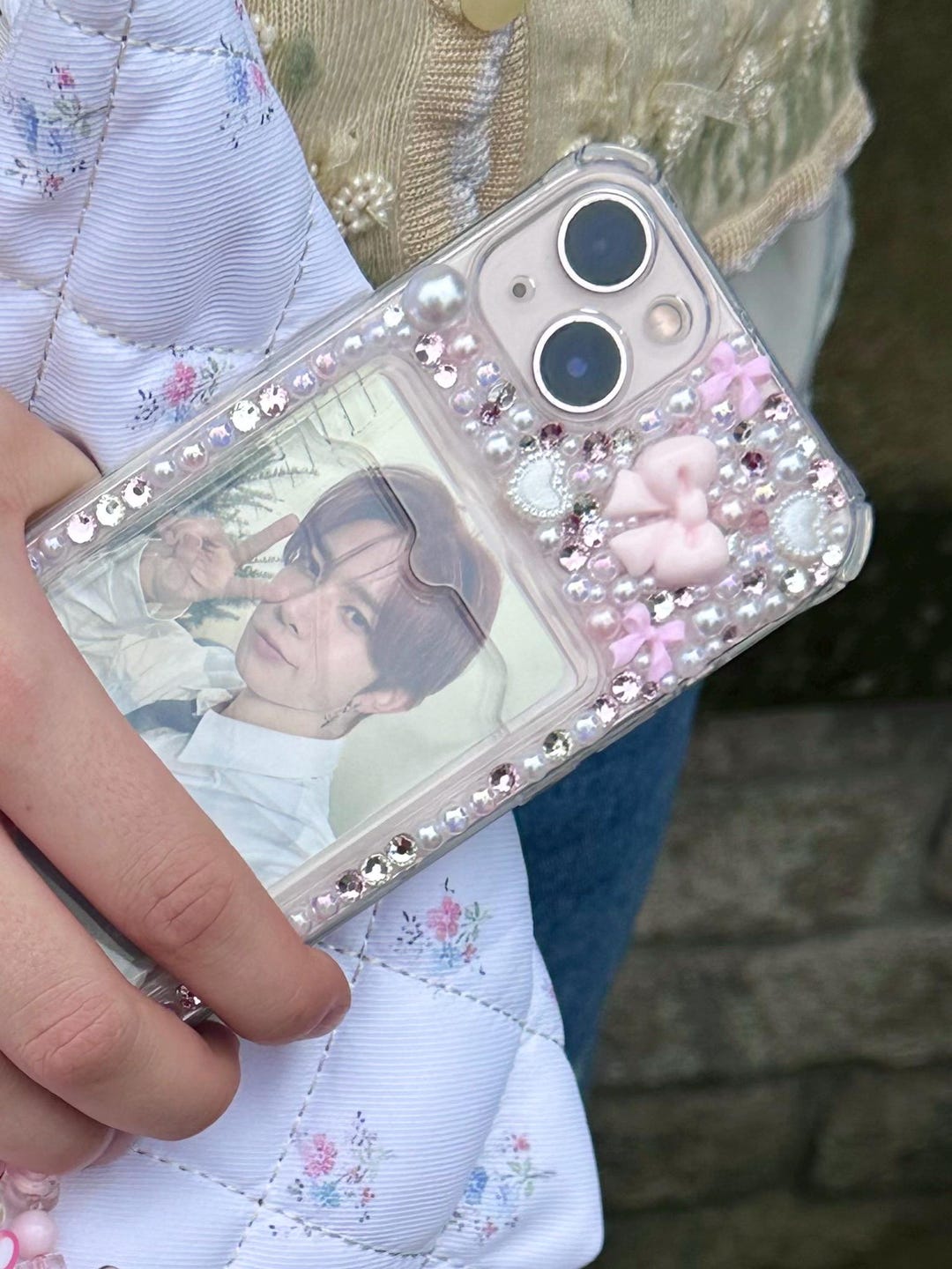 Pc/card Holder Deco Phone Case Pink - Etsy