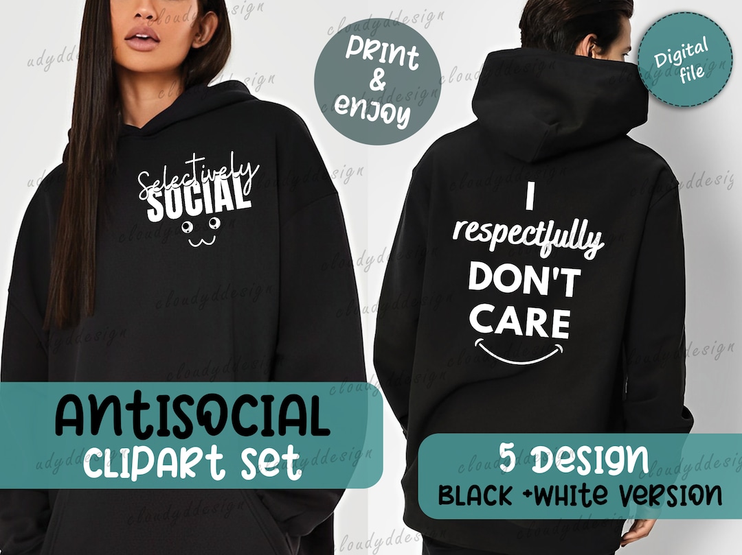 Anti Social Clip Art , PNG, Anti Social Club ,sublimation, Dtf , Anti ...