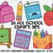 School Clipart ,COMMERCIAL USE , School Doodle Clipart , Back to School ...