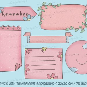 Bullet Journal Clipart Set ,PNG , COMMERCIAL USE, Hand Drawn Digital ...
