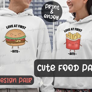 Valentine's Day Food Pairs Clip Art ,PNG , COMMERCIAL USE, Couple Shirt ...