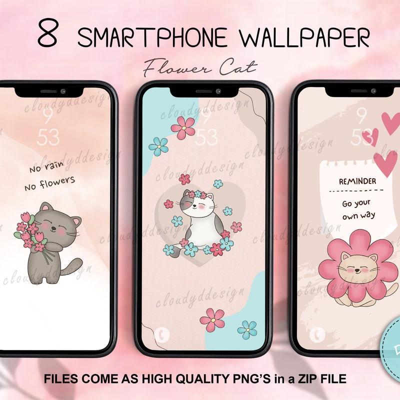 Cat Wallpaper - Etsy