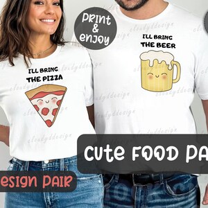 Valentine's Day Food Pairs Clip Art ,PNG , COMMERCIAL USE, Couple Shirt ...