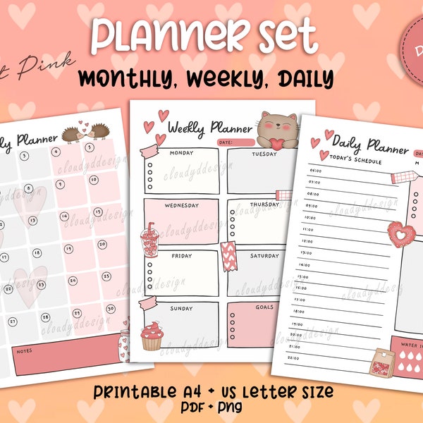Printable Planner - Etsy