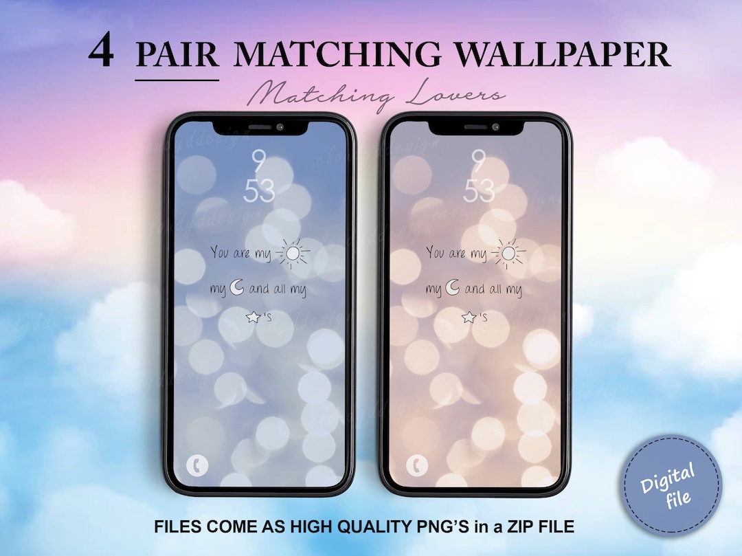 Matching Wallpaper for Couples, Phone Background , Aesthetic Lock ...