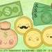 Cute Money Clipart Set ,PNG , COMMERCIAL USE, Money Tracker Clipart ...