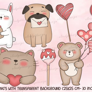 Valentine's Day Clipart ,PNG, COMMERCIAL USE, Valentine's Day Png ...