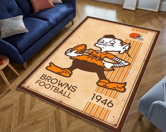 Cleveland Browns Area Rugs - Etsy