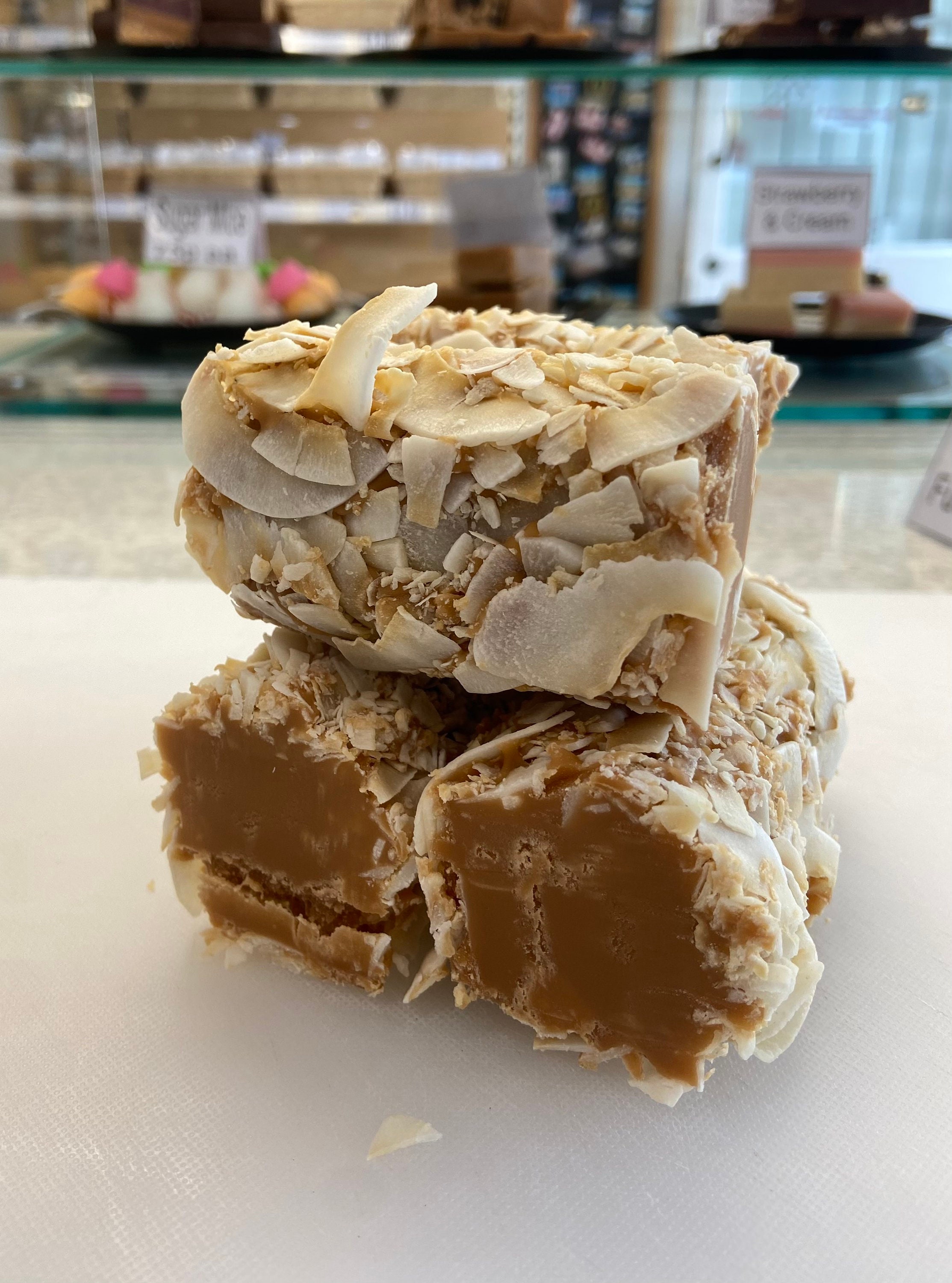 Pendragons Luxury Coconut Flake Cornish Fudge - Etsy UK
