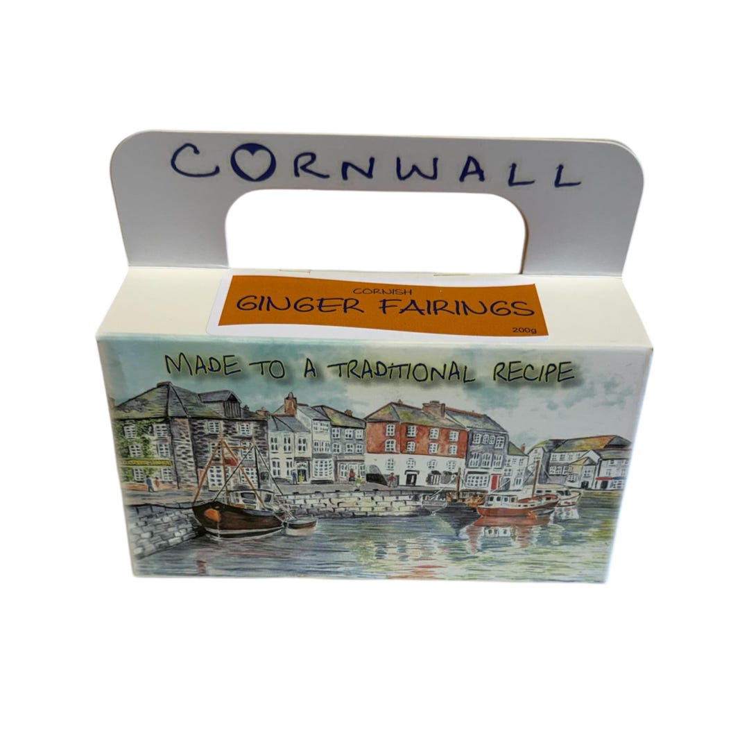 Cornish Ginger Fairings Biscuits 200g Gift Boxed - Etsy UK