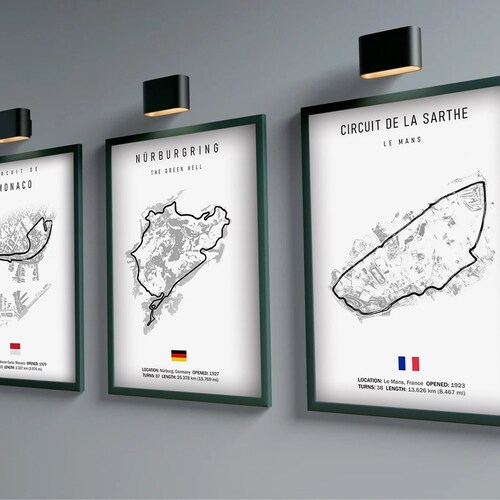 Set of 3 Formula 1 Poster Digital Download Print F1 Wall Art - Etsy