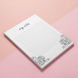 Line Art Notes Page 04 - Etsy